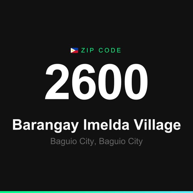Barangay Imelda Village ZIP Code 2600 Map - Baguio City, Philippines